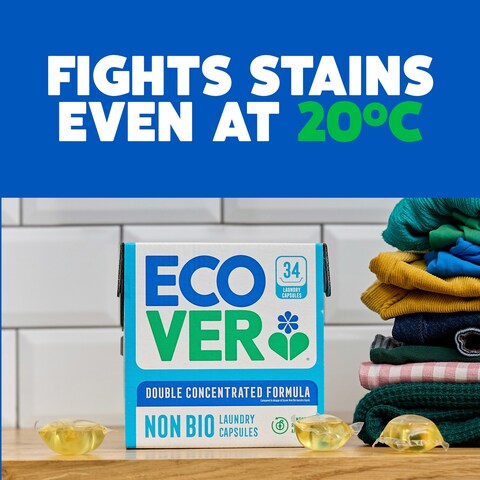 ECOVER Bio Laundry Capsules 34 Wash 0.578kg - Tesco Groceries