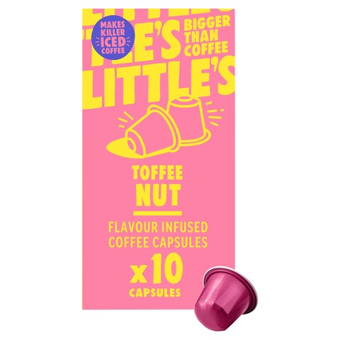 Little's Toffee Nut Flavoured Infused Coffee Capsule 10 Pack 52g ...