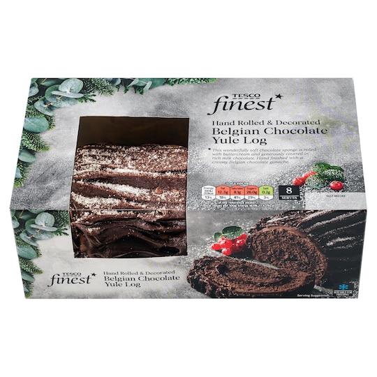 Tesco Finest Belgian Chocolate Yule Log - Tesco Groceries