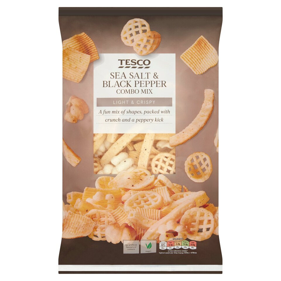 TESCO SALT & BLACK PEPPER COMBO MIX 150G - Tesco Groceries