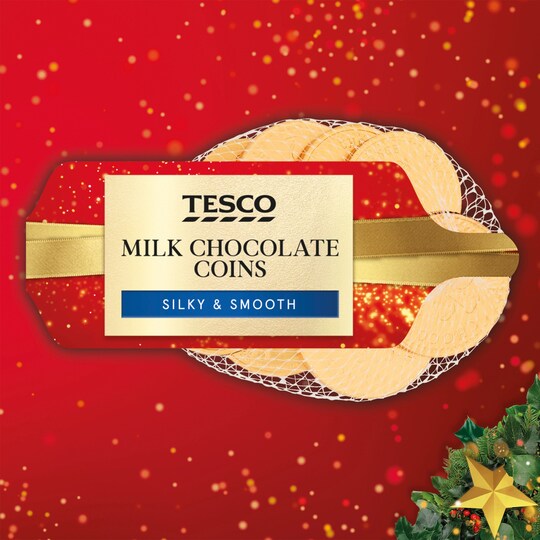 Tesco Milk Chocolate Coins 70G - Tesco Groceries