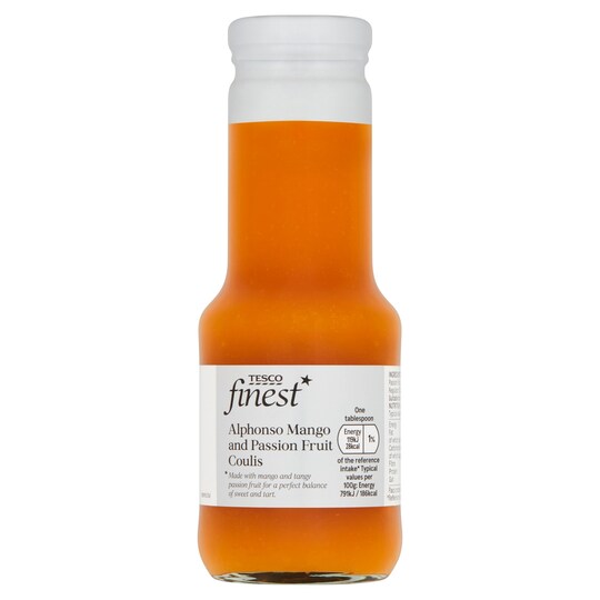 Tesco Finest Alphonso Mango & Passion Fruit Coulis 275G - Tesco Groceries