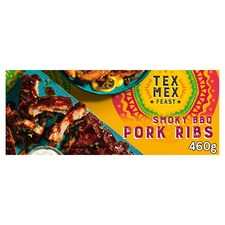 Tex Mex Feast Smoky BBQ Pork Ribs 460g - Tesco Groceries