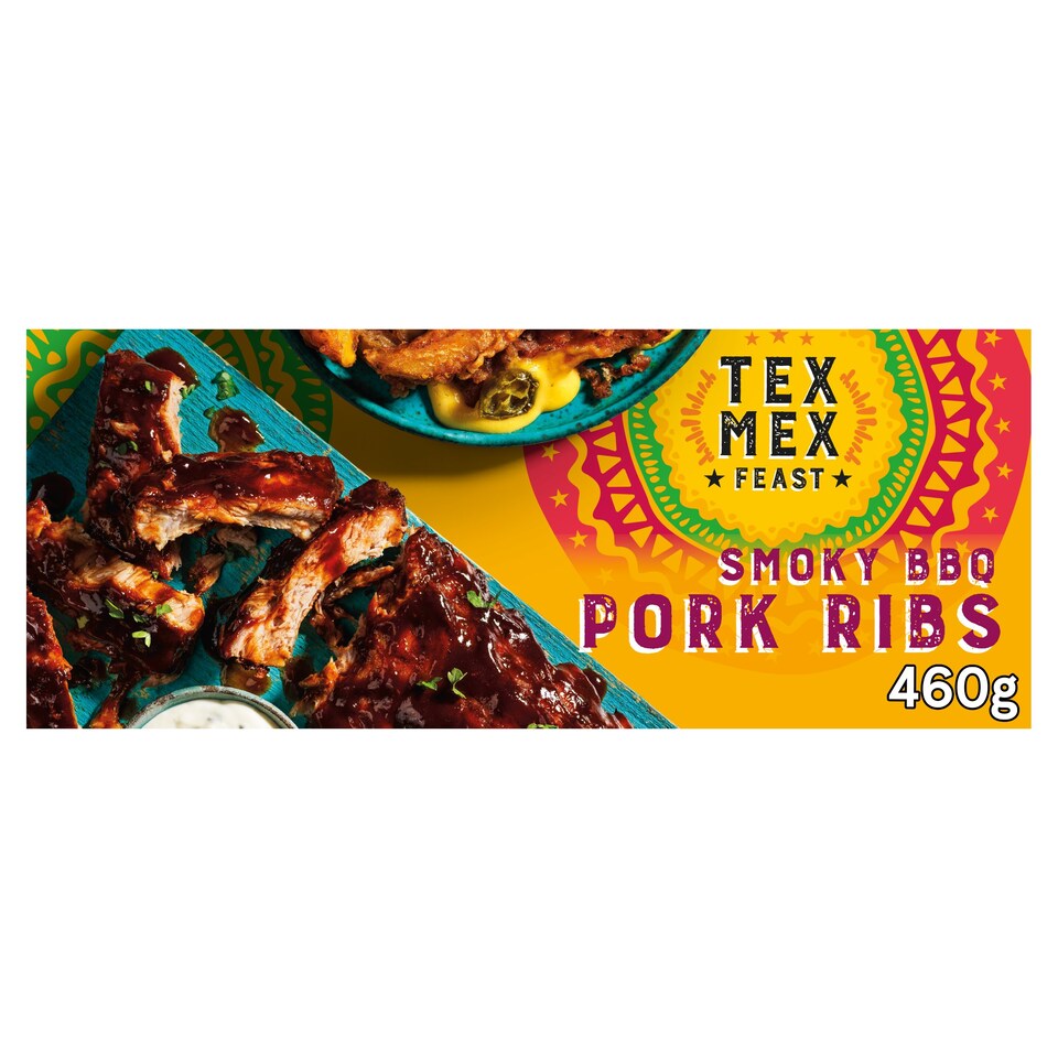 Tex Mex Feast Smoky BBQ Pork Ribs 460g - Tesco Groceries