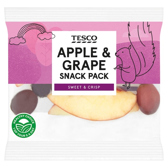 Tesco Apple & Grape Snack Pack 80G - Tesco Groceries