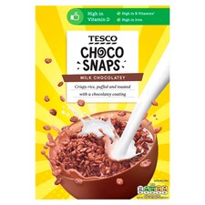 Chocolate Rice Snaps Cereal - Tesco Groceries