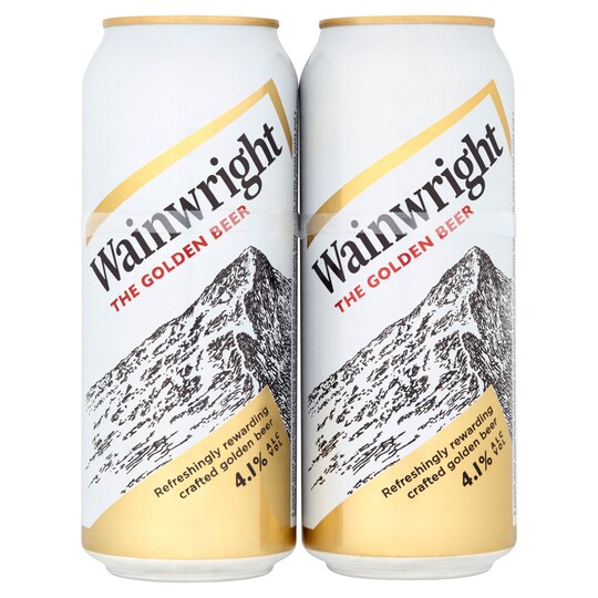 Wainwright Golden Ale Can 4X500ml - Tesco Groceries