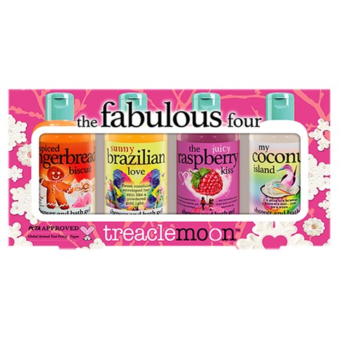 Treaclemoon Fabulous Four Gift Set 4 x Shower and Bath Gel 100ml ...