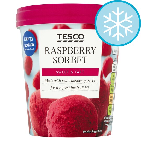 Tesco Raspberry Sorbet 500Ml - Tesco Groceries