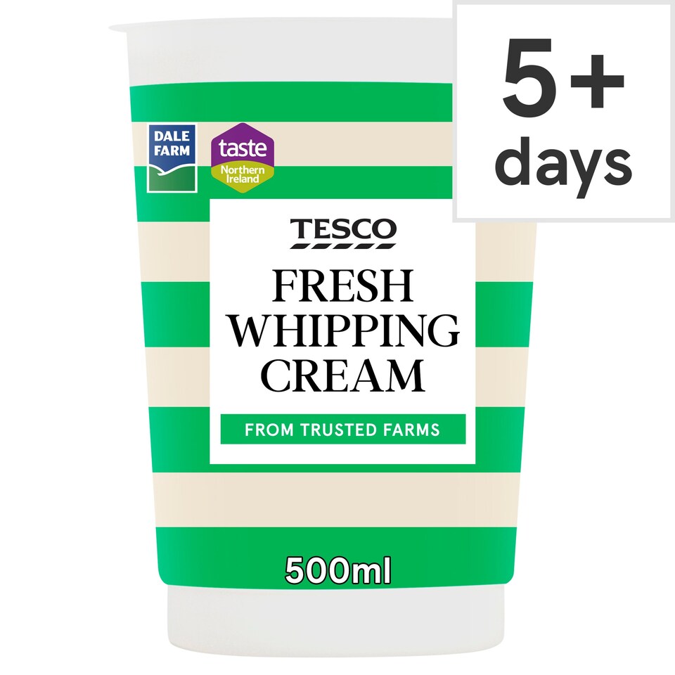 Tesco British Whipping Cream 500Ml - Tesco Groceries