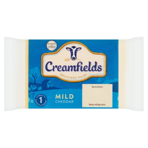 Creamfields Mild Cheddar 200G - Tesco Groceries