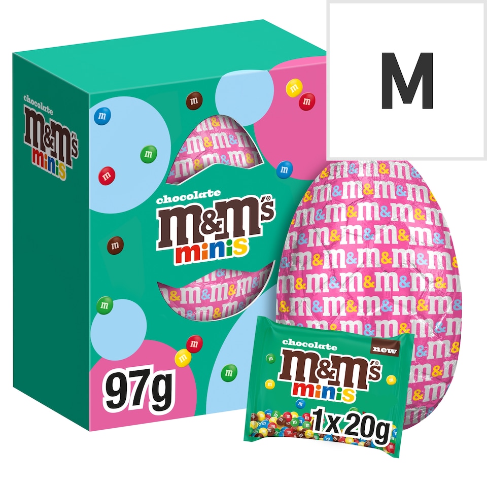 M&M's Minis Milk Chocolate Easter Egg 97g - Tesco Groceries