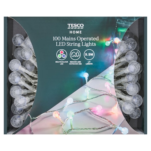 Tesco 100 Multicoloured Berry LED Christmas Lights - Tesco Groceries