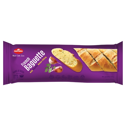 Mantinga Quick-Frozen French Baguette with Garlic Butter Filling 175 g ...