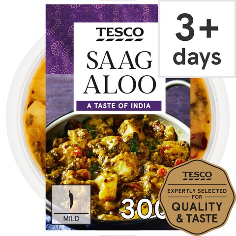 Tesco Indian Saag Aloo 300G - Tesco Groceries