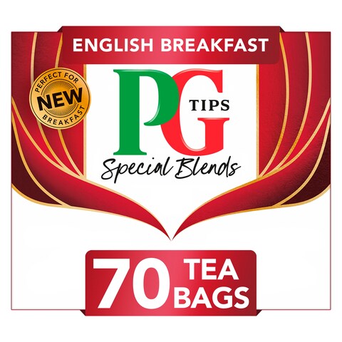 PG Tips English Breakfast Speciality Tea 70 Tea Bags 175g - Tesco Groceries