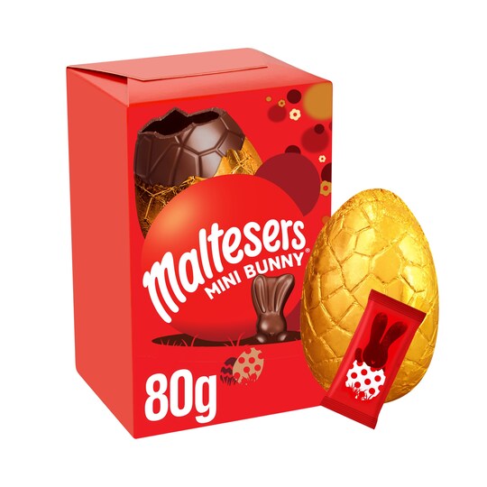 Malteser Mini Milk Chocolate Easter Egg& Bunny 80G - Tesco Groceries