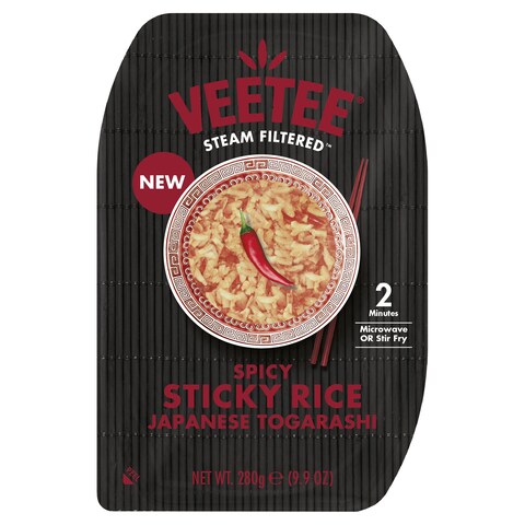 Veetee Japanese Togarashi Spicy Sticky Rice 280g - Tesco Groceries