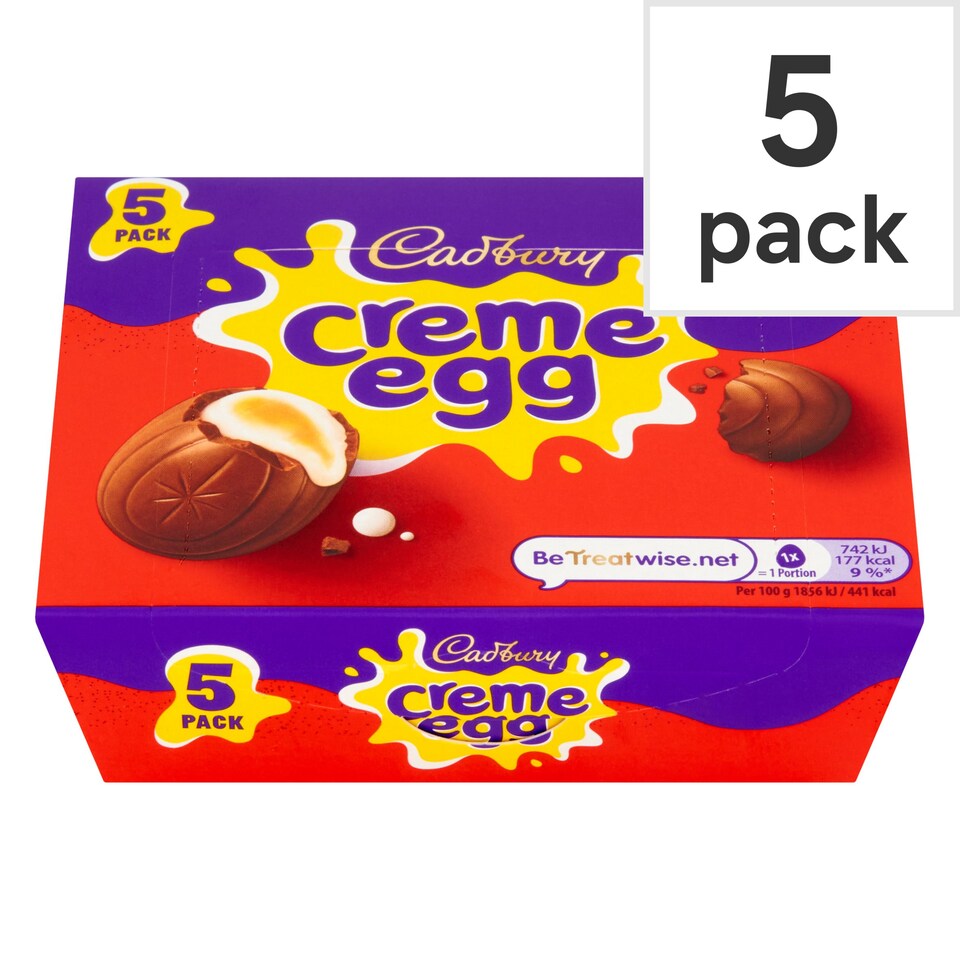 Cadbury Creme Egg 5 Pack 200G Tesco Groceries