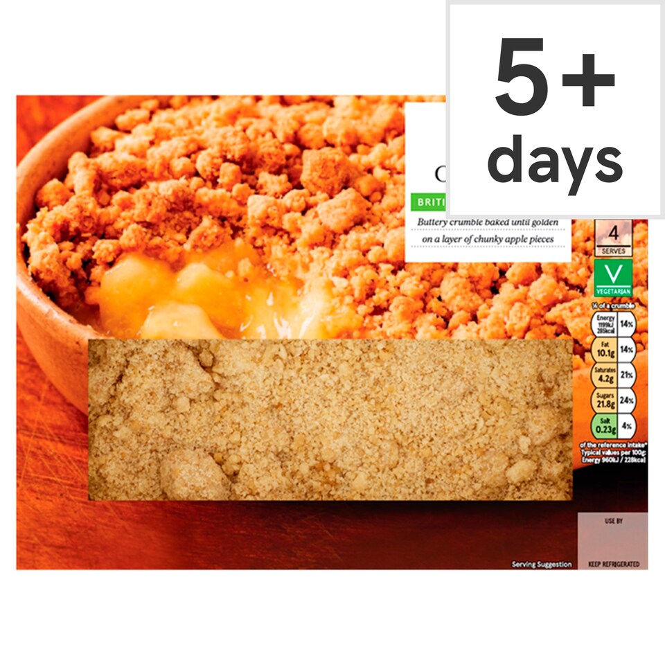 Tesco Apple Crumble Dessert 500g - Tesco Groceries