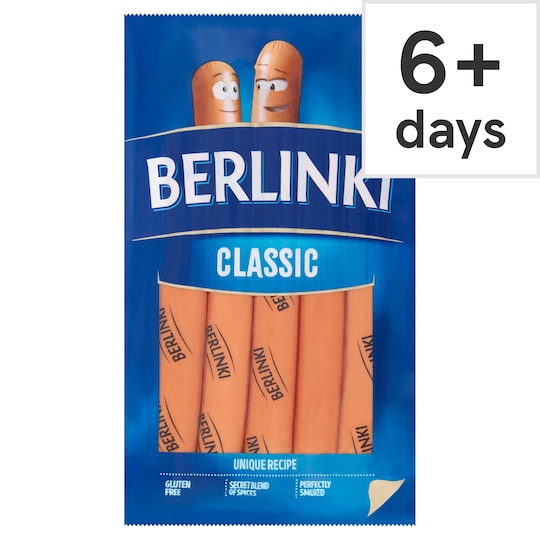 Morliny Berlinki Classic Hot Dog 250G - Tesco Groceries