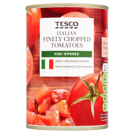 Tesco Finely Chopped Tomatoes 400G - Tesco Groceries