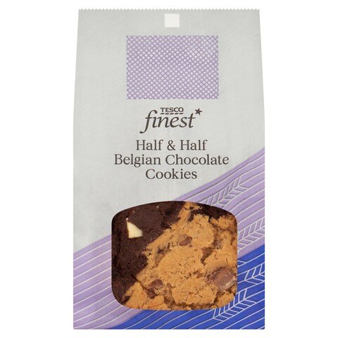 Tesco Finest Half and Half Cookies 4 pack - Tesco Groceries