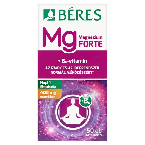 Béres Magnesium Forte Tablets 50 pcs 62,5 g - Tesco Groceries