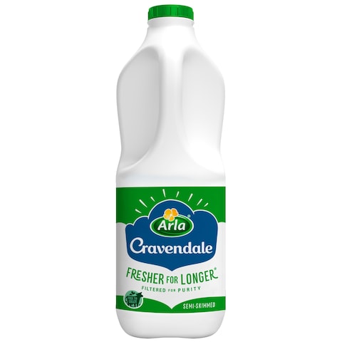 Cravendale Filtered Fresh Semi Skimmed Milk 2L Fresher for Longer ...