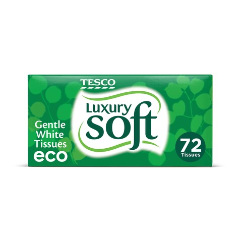 Tesco Eco Luxury Tissues 72 Sheets - Tesco Groceries