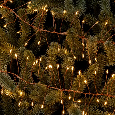 Tesco 5.6M Warm White Copper Cluster LED String Christmas Lights ...
