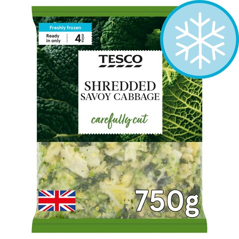 Tesco Shredded Savoy Cabbage 750G - Tesco Groceries