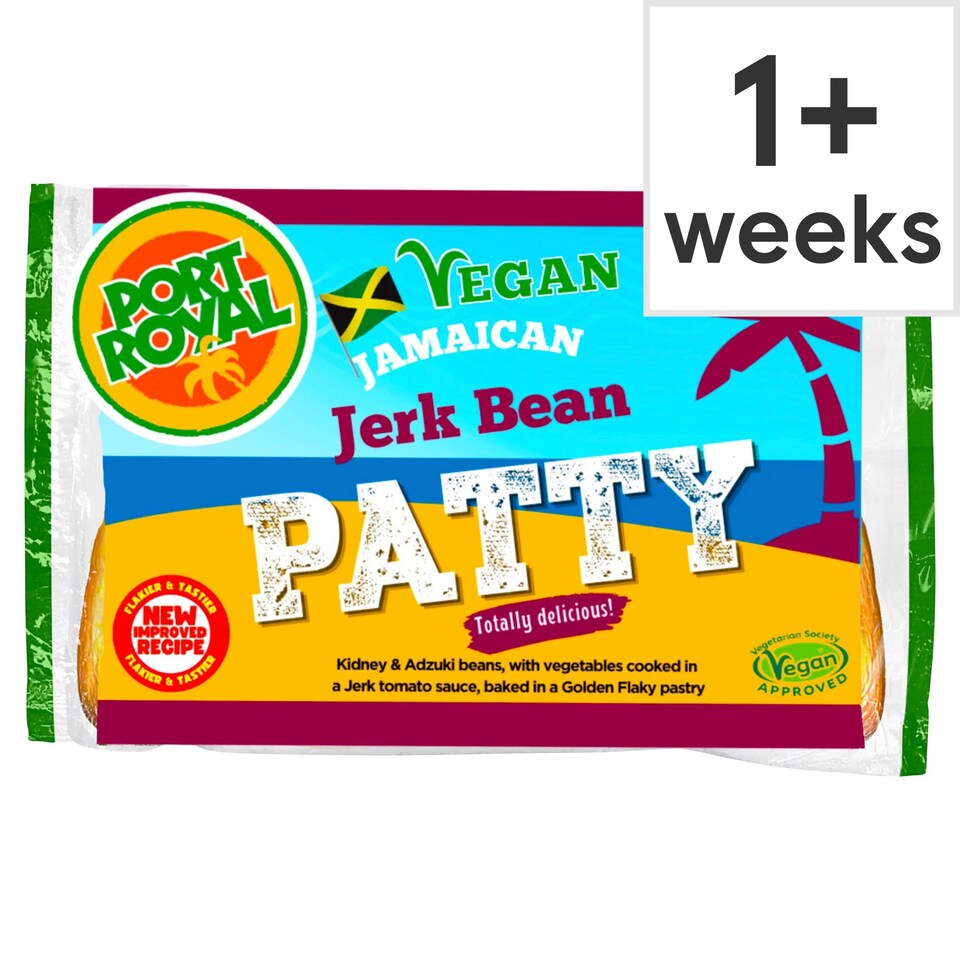 Port Royal Vegan Jerk Bean Jamaican Patty 140G - Tesco Groceries