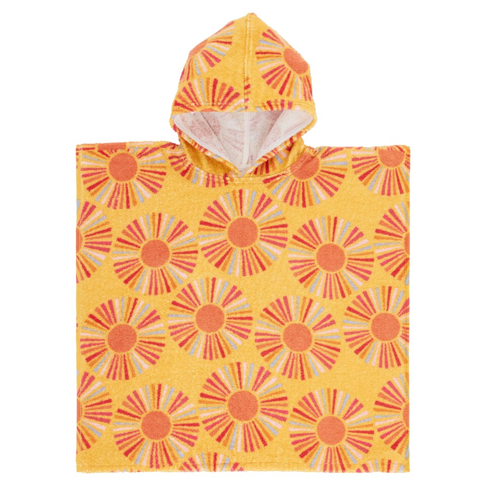 Tesco Smiley Suns Printed Poncho - Tesco Groceries