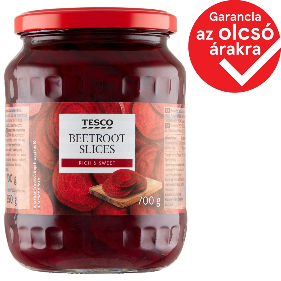 Tesco Sliced Beetroot in Sweet Brine 700 g - Tesco Groceries