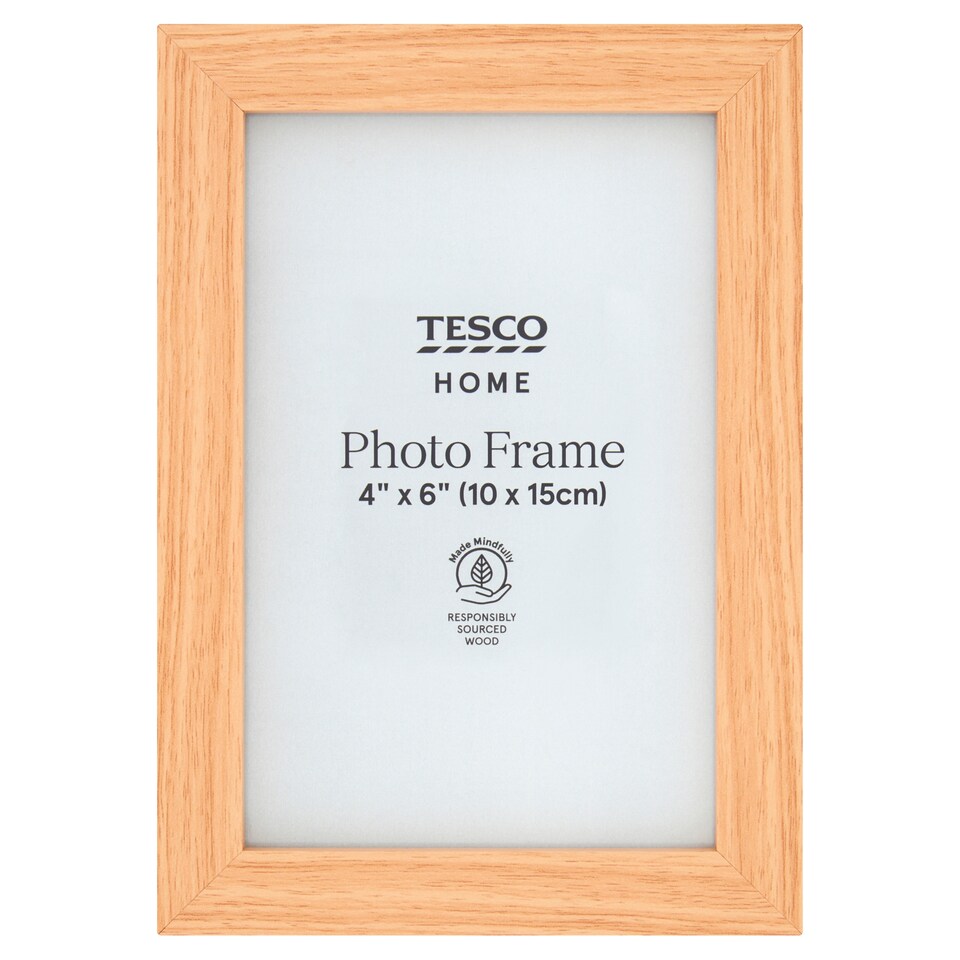Tesco Photo Frame 4X6 Oak Effect - Tesco Groceries