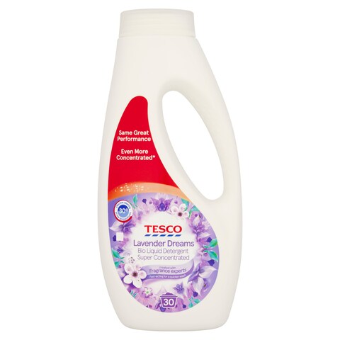 Tesco Lavender Dreams Bio Liquid Detergent Super Concentrated 30W 750ml ...