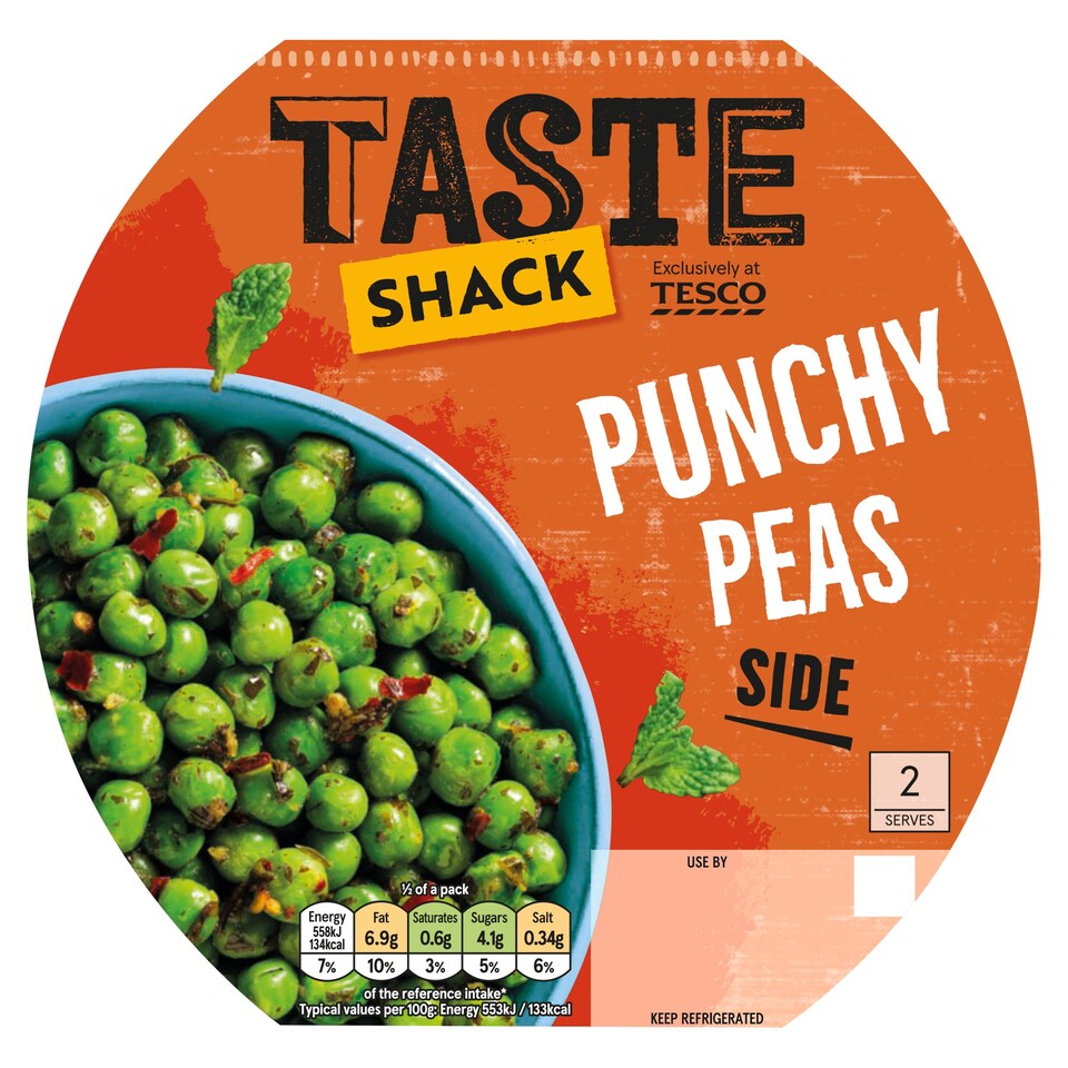 Taste Shack Punchy Peas 220G 220G - Tesco Groceries