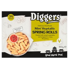 Diggers Mini Vegetable Spring Rolls 510g - Tesco Groceries