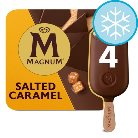 Magnum Salted Caramel Ice Cream 4X100ml - Tesco Groceries
