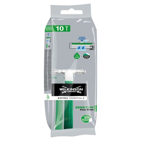 Wilkinson Sword Extra 2 Sensitive Disposable Razor 10 Pack - Tesco ...