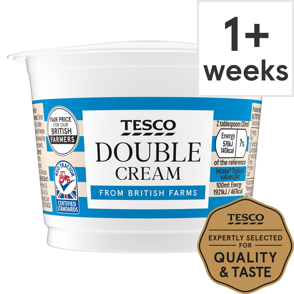 Tesco British Double Cream 150Ml - Tesco Groceries