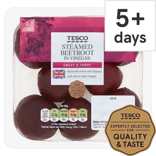 Tesco Steamed Beetroot In Vinegar 300G - Tesco Groceries