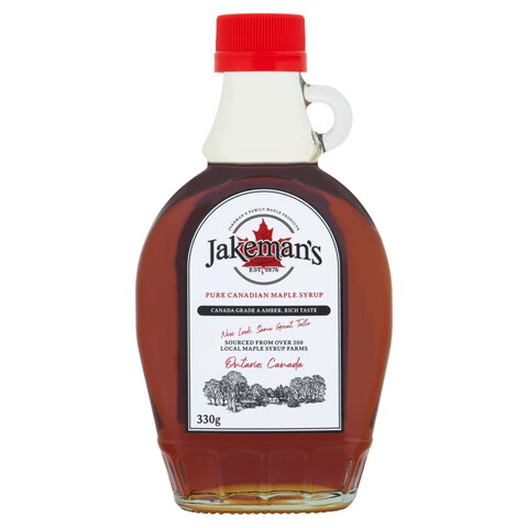 Jakeman's Pure Canadian Maple Syrup 330G - Tesco Groceries