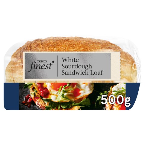 Tesco Finest White Sourdough Sandwich Loaf 500g - Tesco Groceries