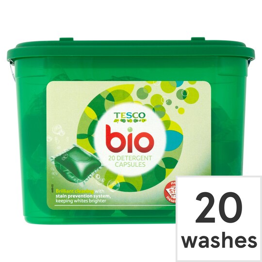 Tesco Bio. Liquid Capsules 20 Wash - Tesco Groceries