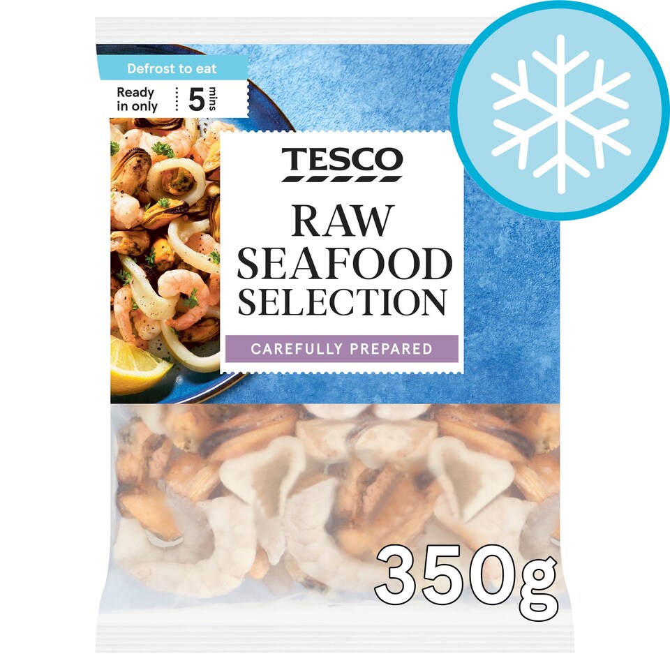 Tesco Raw Seafood Selection 350G - Tesco Groceries