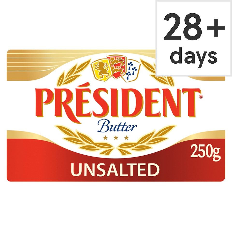 Président French Unsalted Block Butter 250g - Tesco Groceries