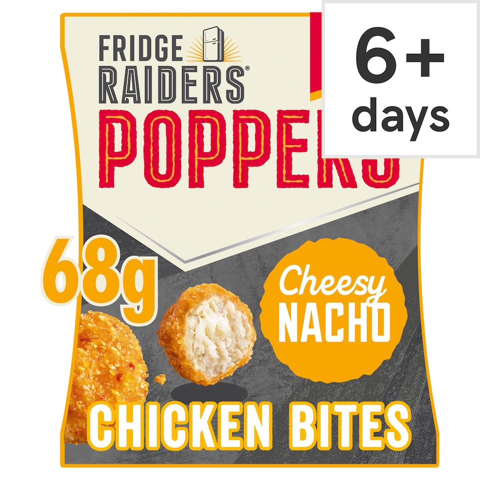 Fridge Raiders Poppers Cheese Nacho 68g - Tesco Groceries