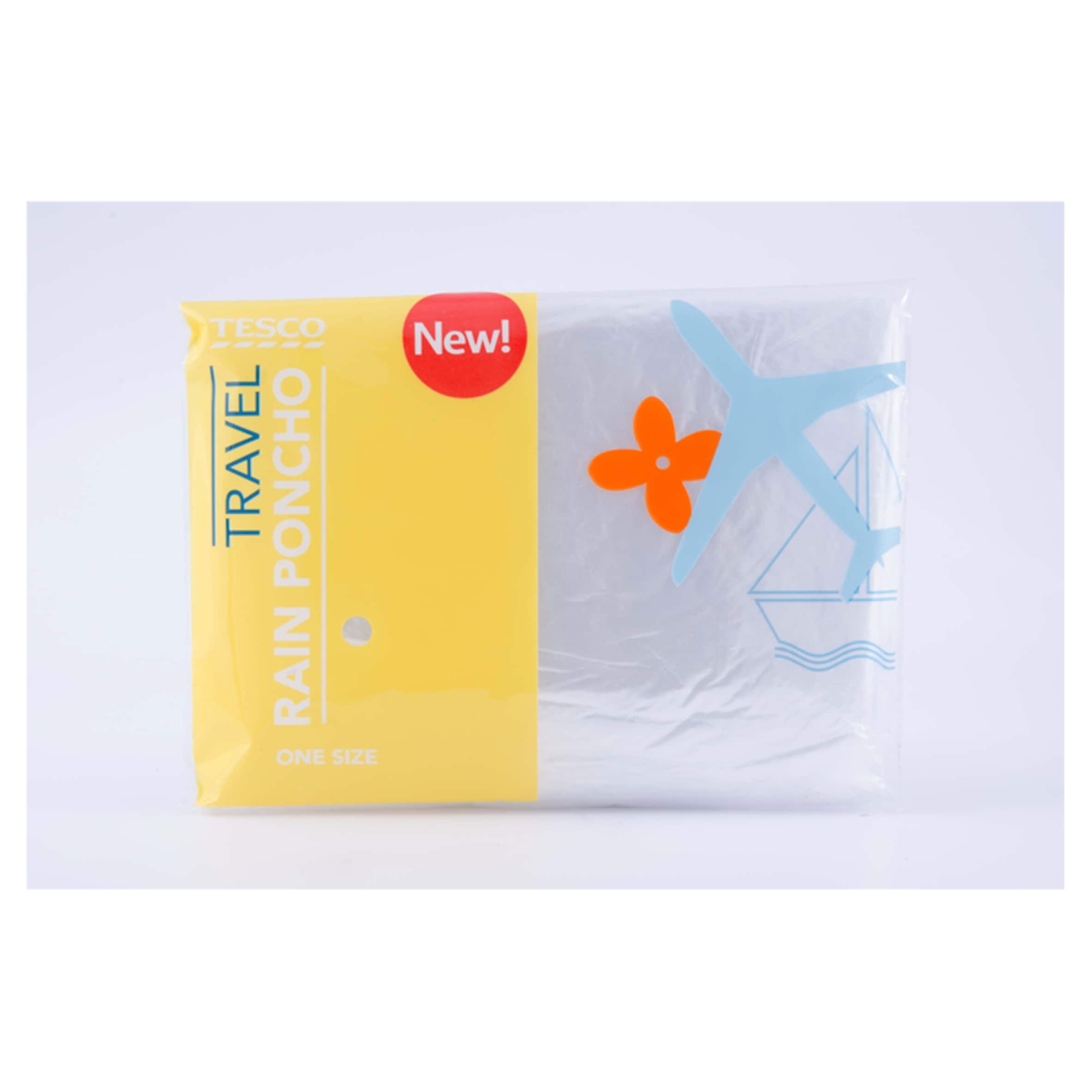 Tesco Waterproofclear Rain Poncho - Tesco Groceries